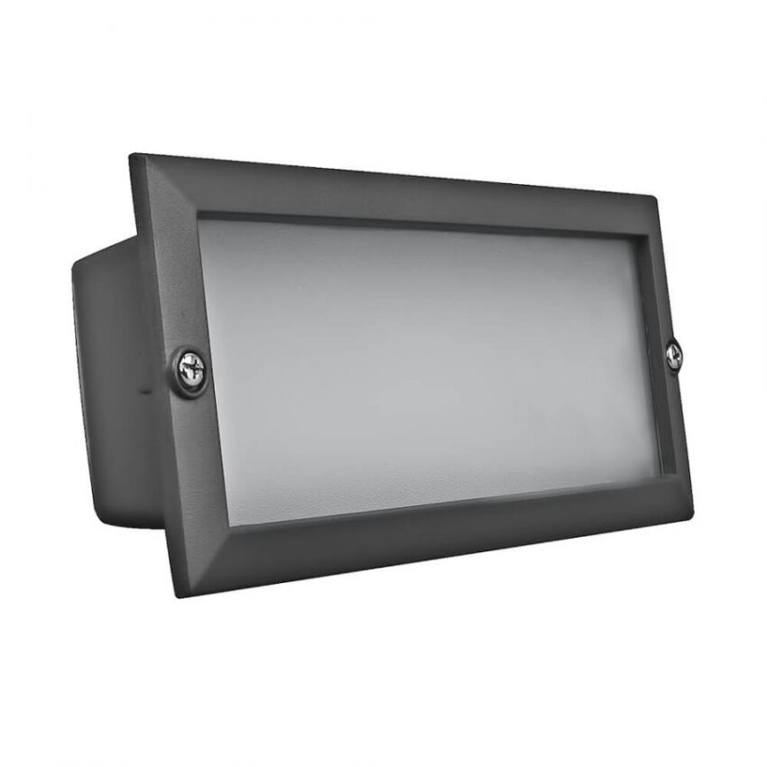 Luminaria LED Embutida Vidrio SATINADO 8W 6000K. Color GRAFITO MATE ...